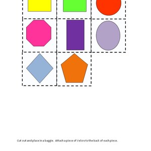 Shape Activities for Early Learners, File Folder Games, Math Literacy ...