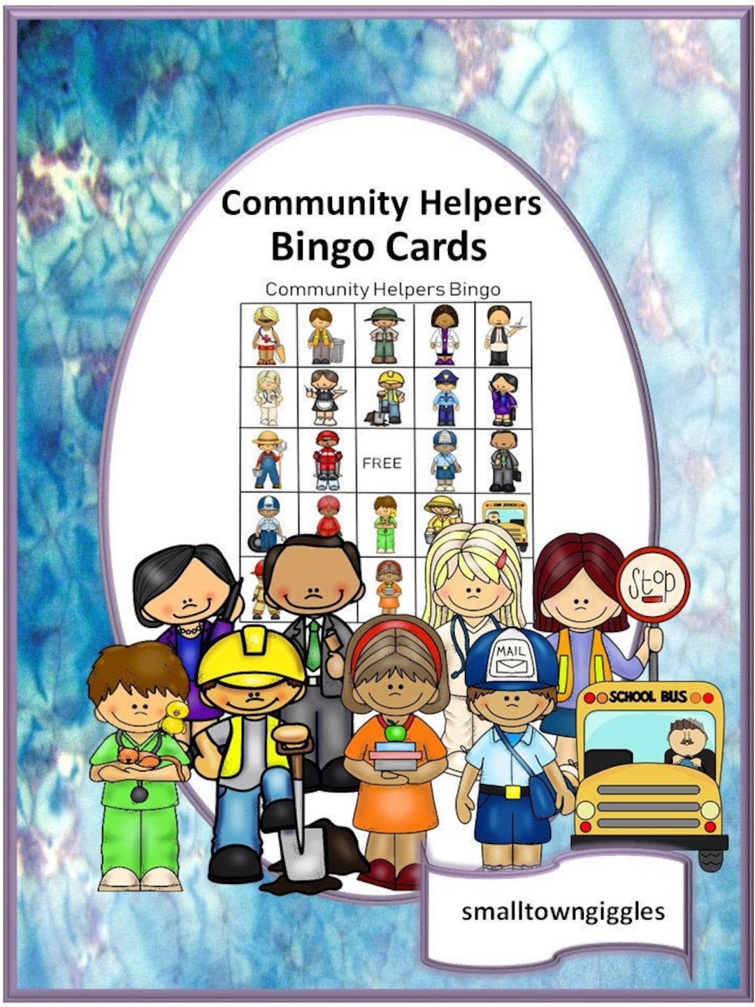 Community Helpers Bingo Game, Elementary and Special Education BINGO ...