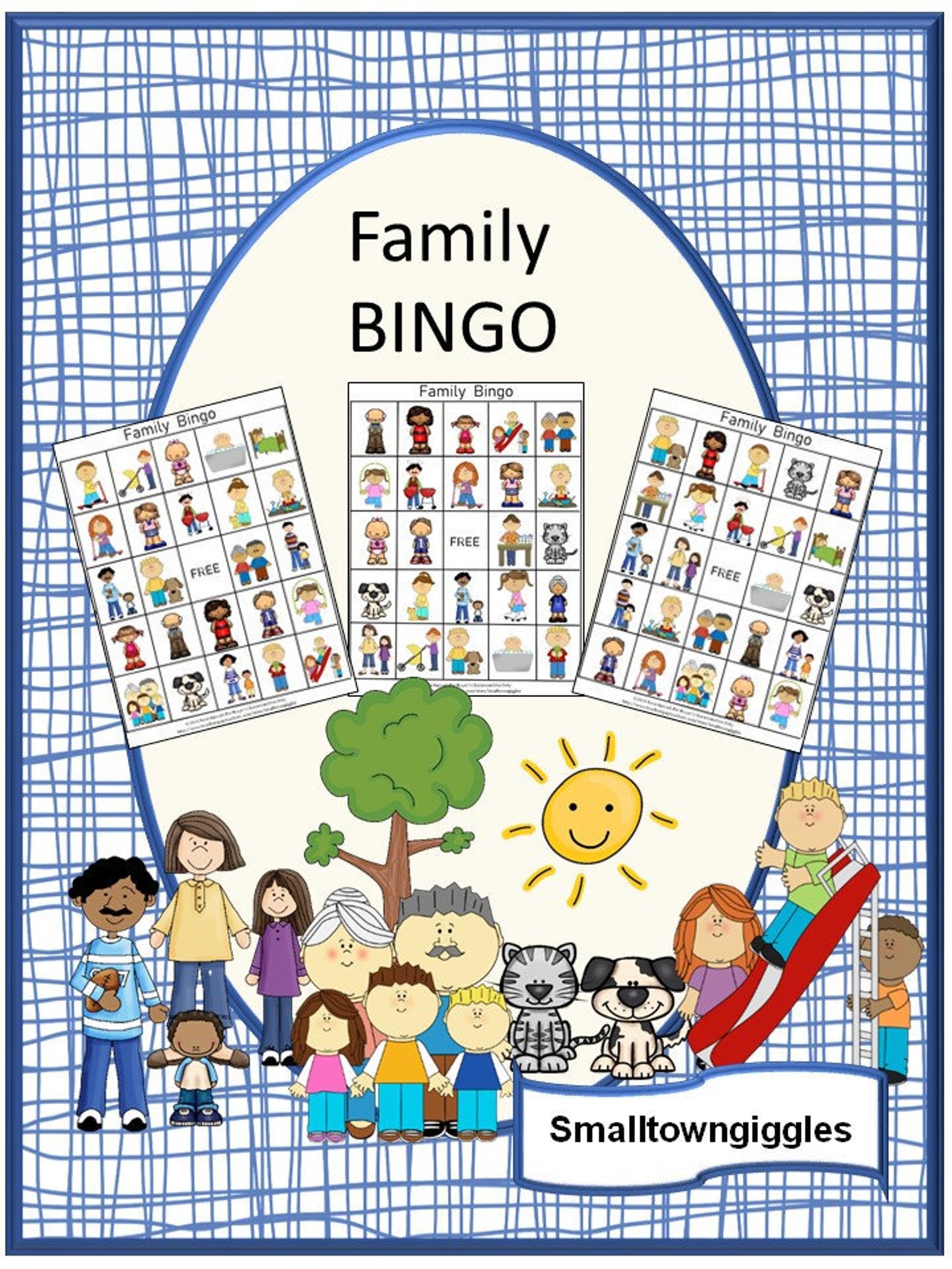 Family Bingo Special Education Activity, Printable BINGO Games P-K, K ...