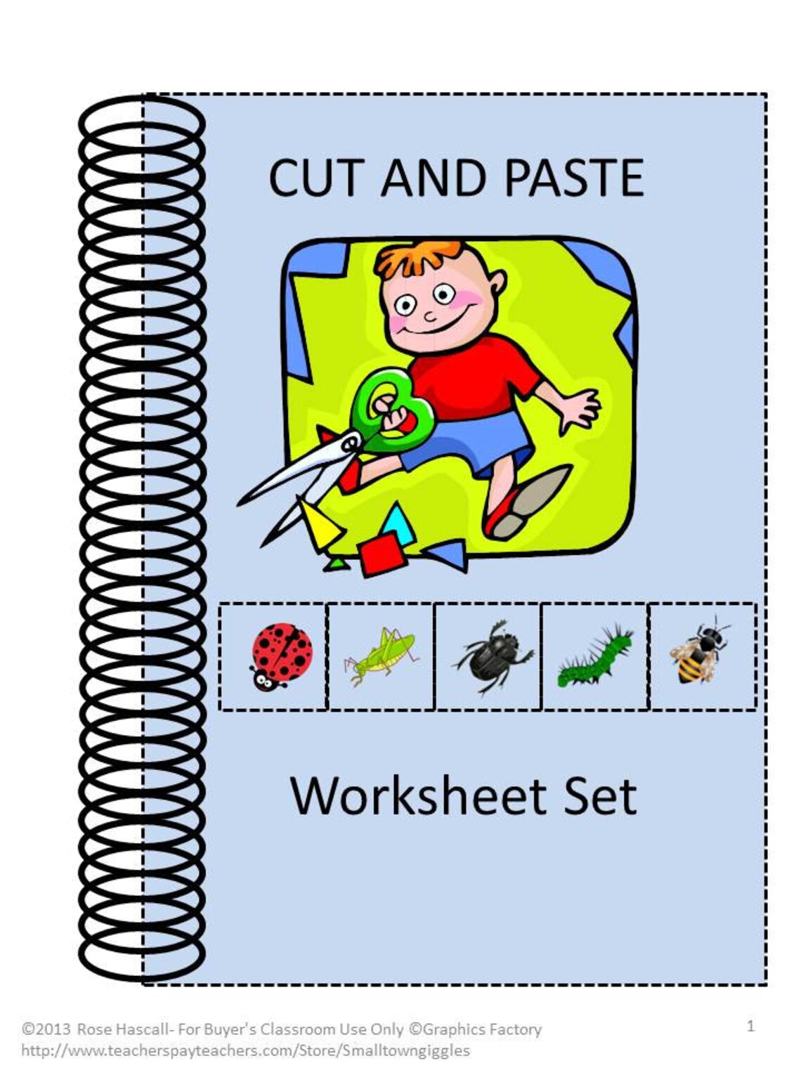 Teaching Materials, Instant Printable, Back to School,20 Cut and Paste ...