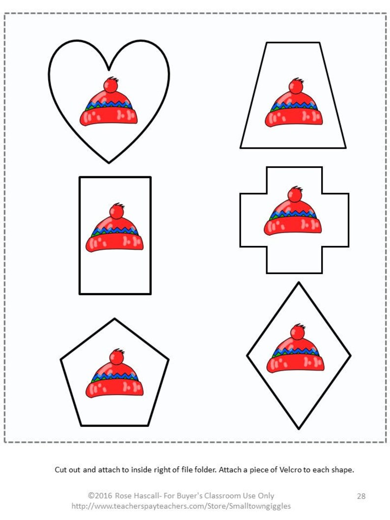 Winter Sports Fine Motor Math & Literacy Folder Games Kindergarten ...