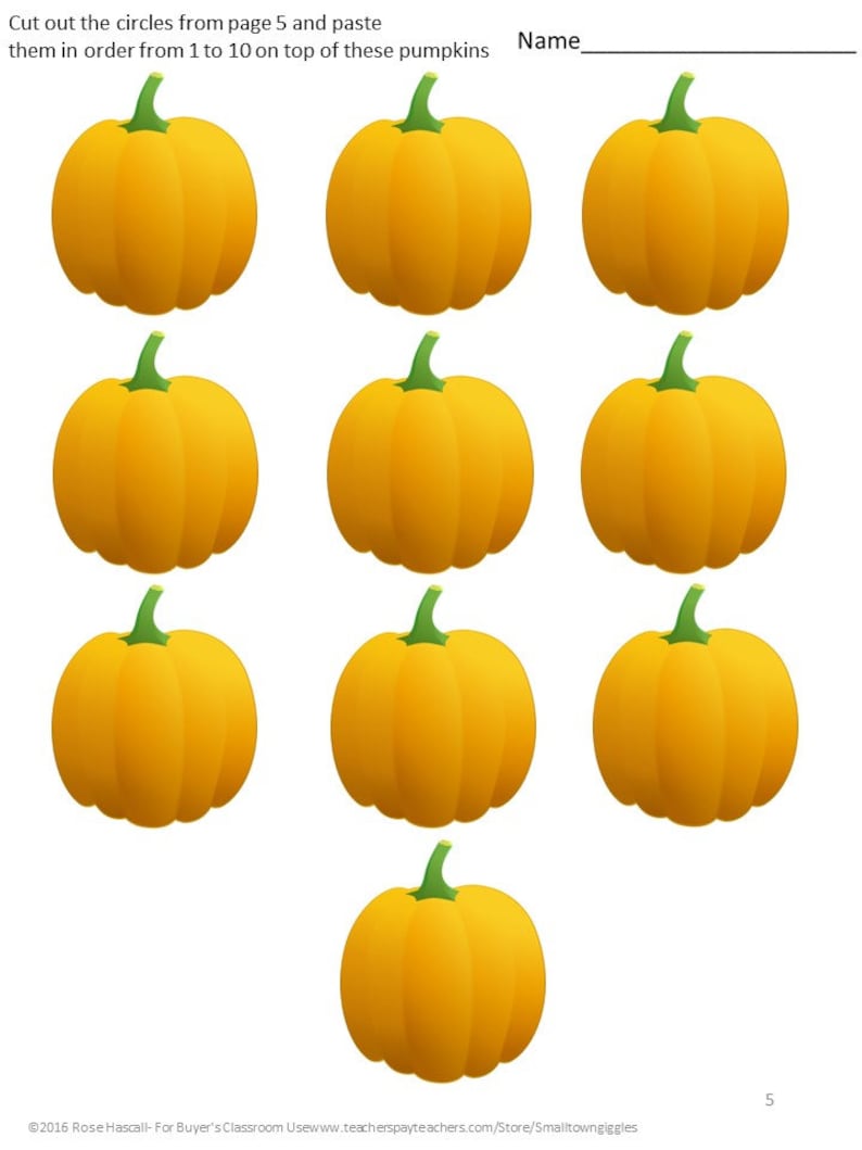 Fall Activities Sorting Printable Special Education Math Fine Motor ...