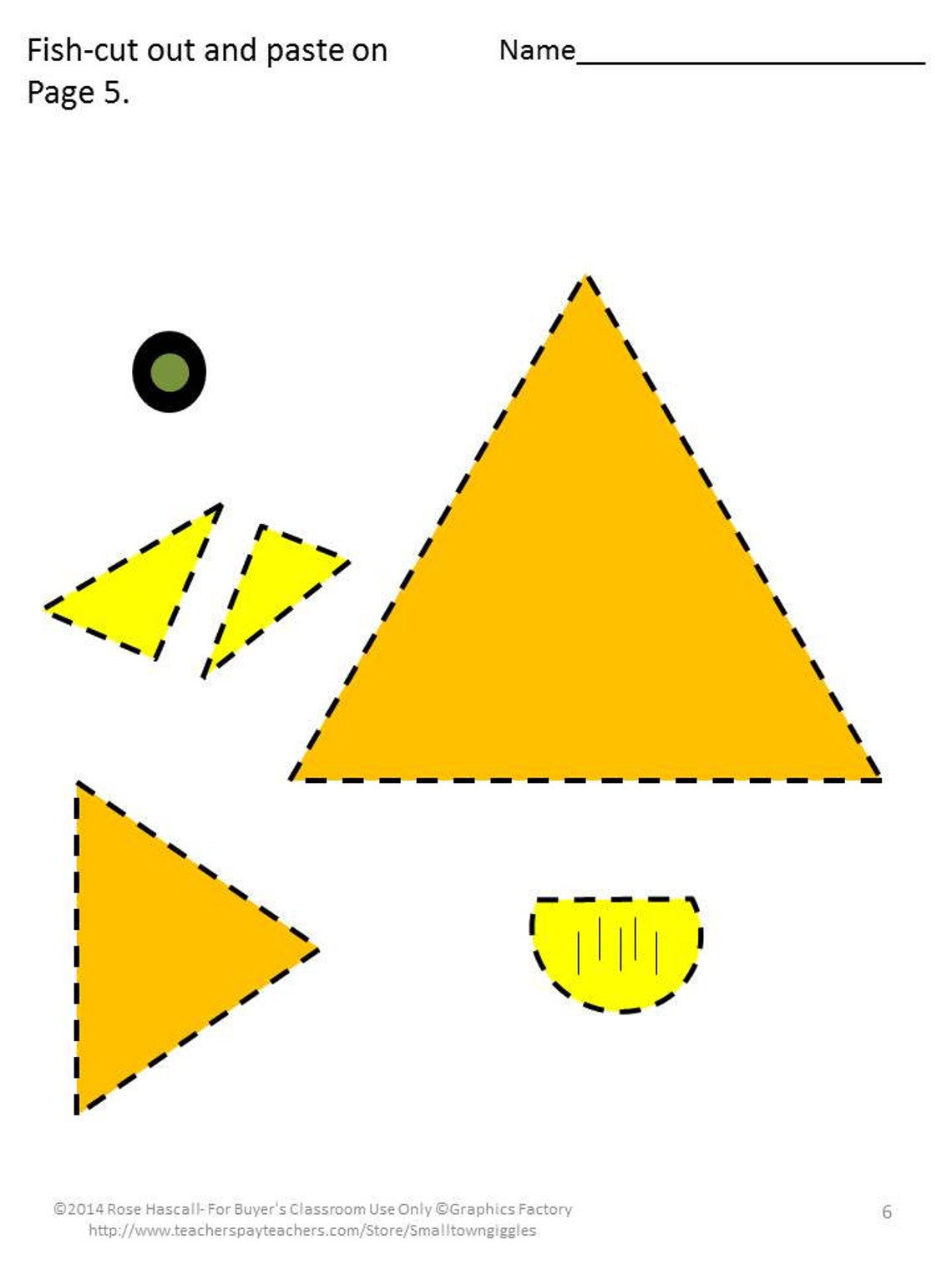 Shapes Set 2 Cut and Paste Shapes, Fine Motor Activities Special ...