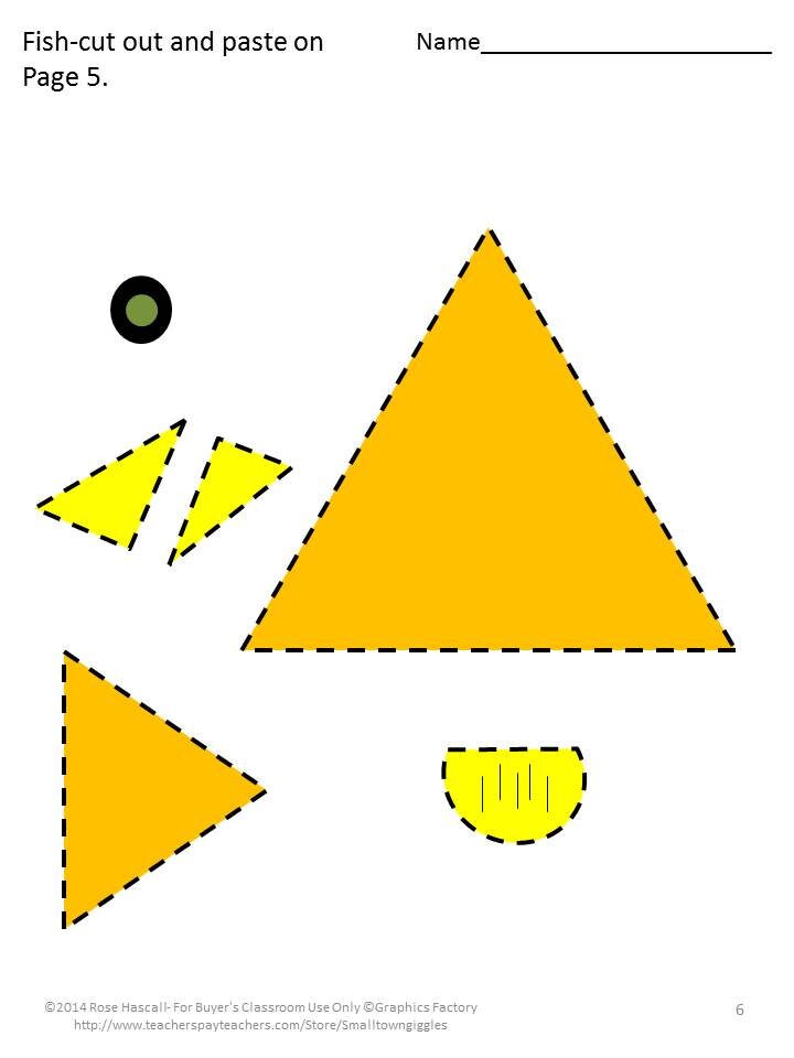 Shapes Set 2 Cut and Paste Shapes, Fine Motor Activities Special ...