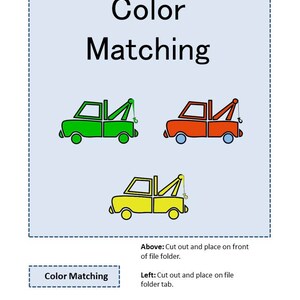 Transportation File Folder Games Pk,k,special Ed, Autism Teaching ...