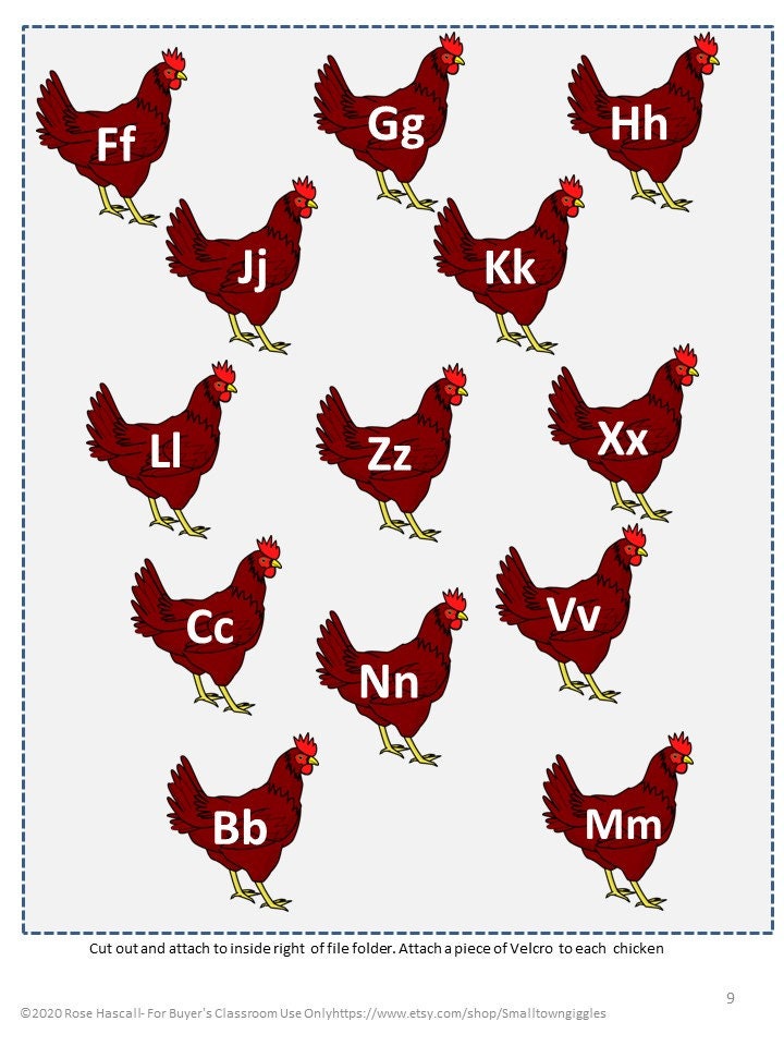 Preschool File Folder Games, Farm Animals Printables, Digital Download ...