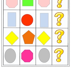 Shape Activities for Early Learners, File Folder Games, Math Literacy ...