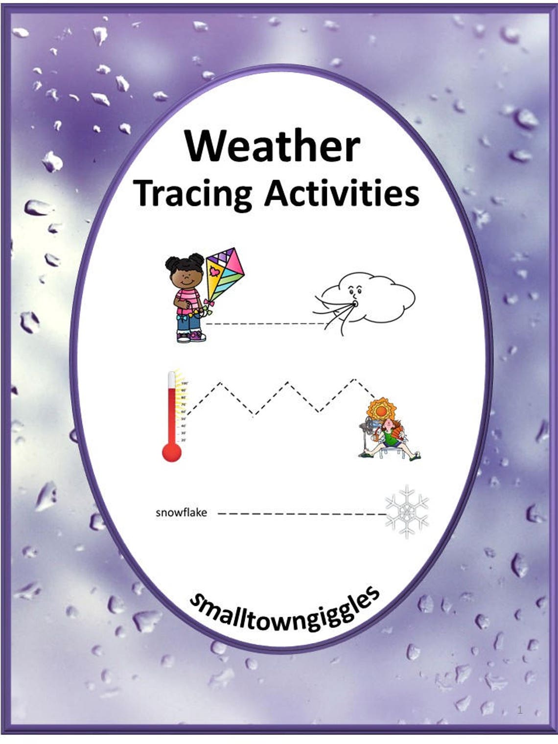 Weather Tracing Activities Early Childhood Special Education Preschool ...