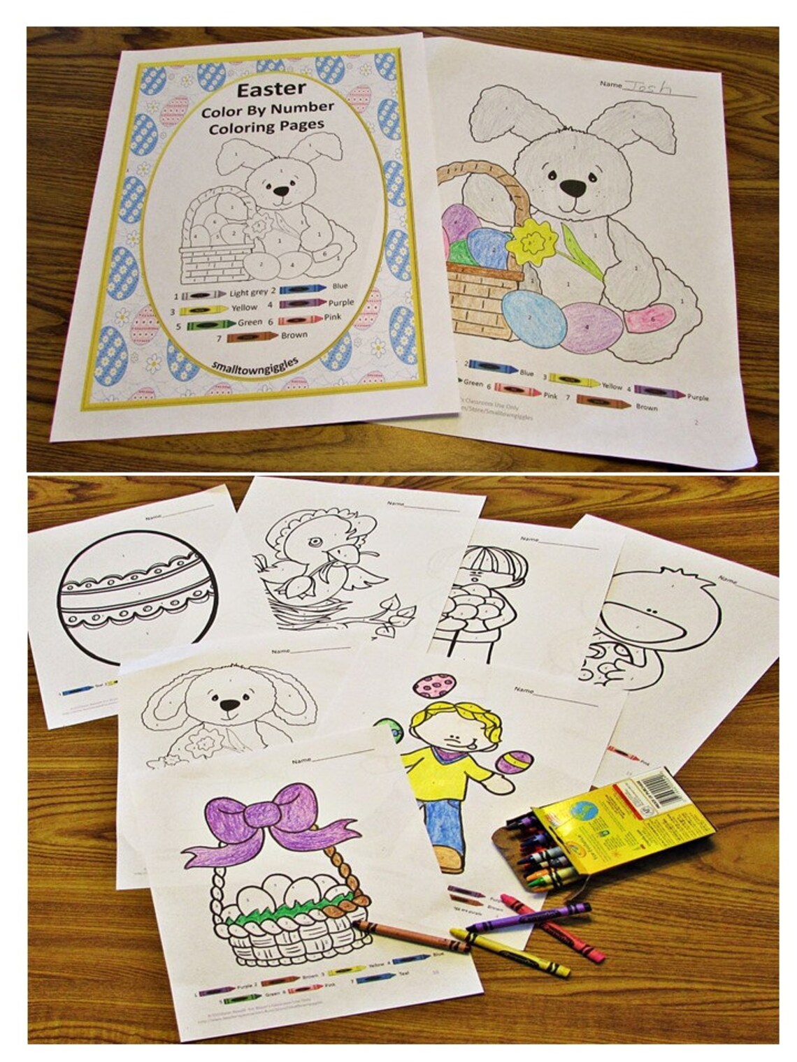 Color by Number Easter, Fine Motor Skills, Kindergarten, Special ...