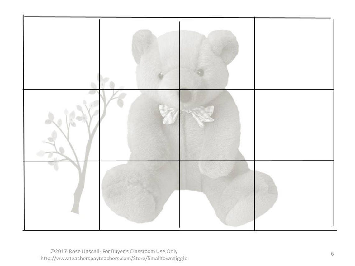 Teddy Bear Cut and Paste Puzzles Preschool Kindergarten Special ...