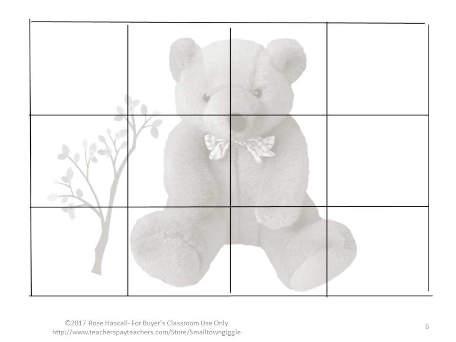 Teddy Bear Cut and Paste Puzzles Preschool Kindergarten Special ...