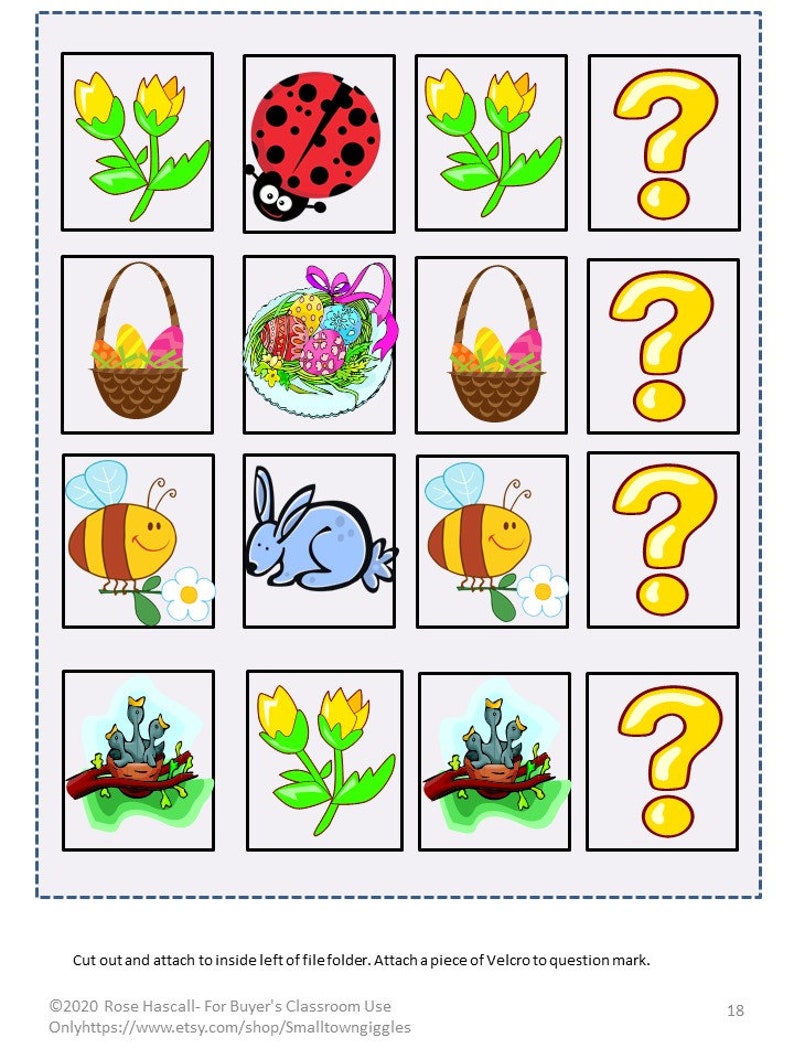 Preschool File Folders Homeschool Curriculum Special Teacher Printable ...