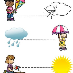 Weather Tracing Activities Early Childhood Special Education Preschool ...