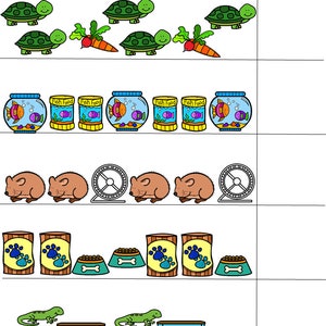 Pets Cut and Paste Digital Download Pre-k, K, Special Education, Autism ...