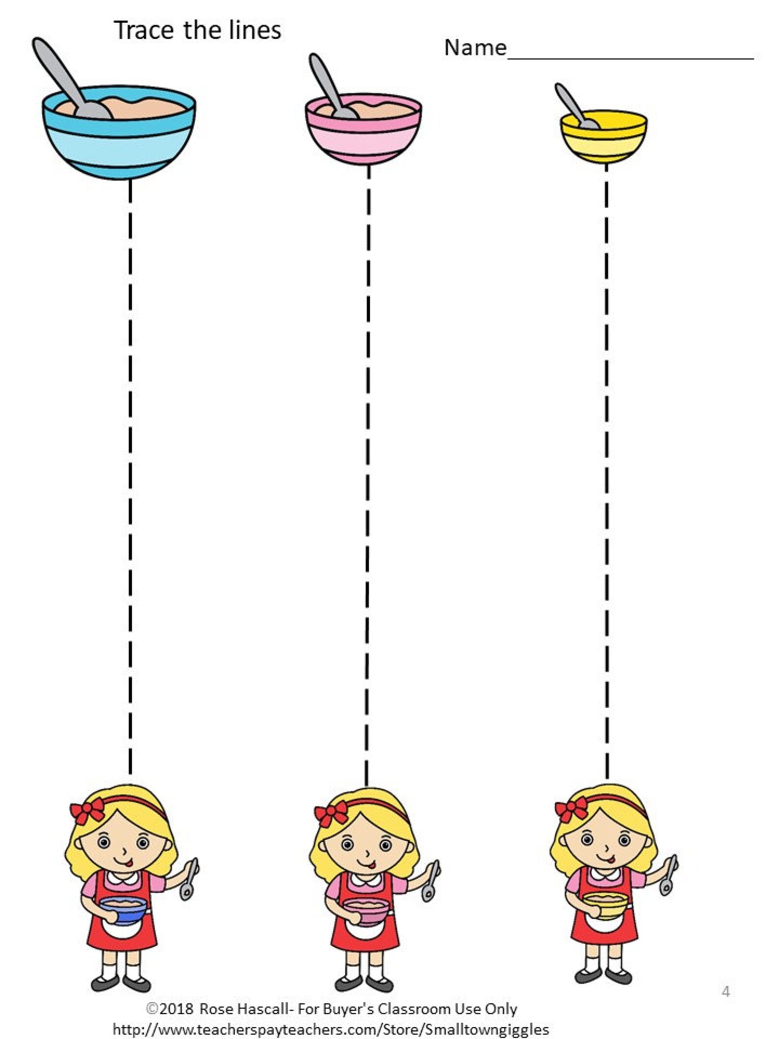 Fine Motor Skills Fairy Tales Tracing Activities P-K,K, Special ...