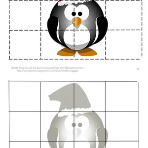 Christmas Cut and Paste Puzzles - Etsy