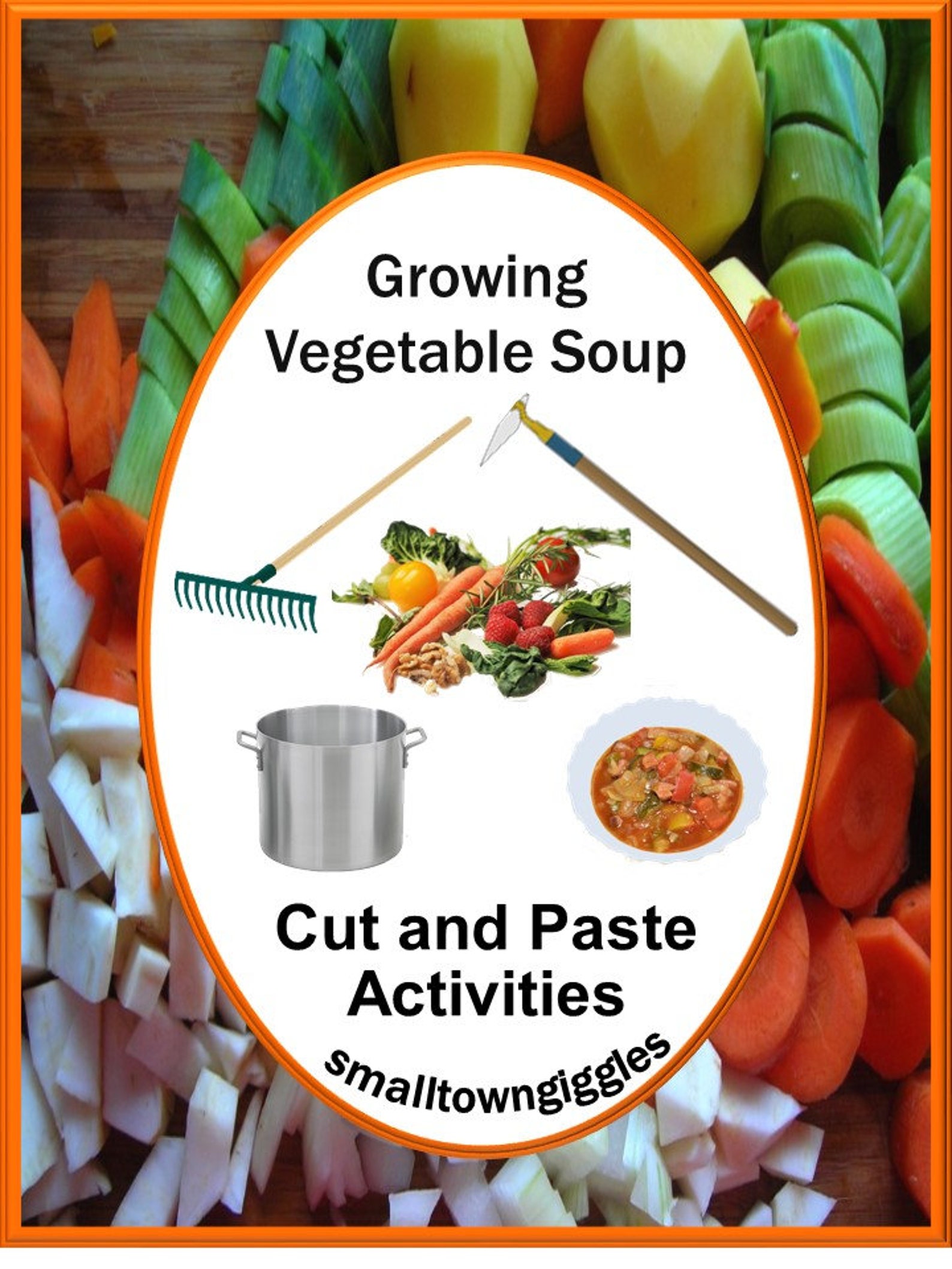 Growing Vegetable Soup Cut and Paste Activities Digital Download ...