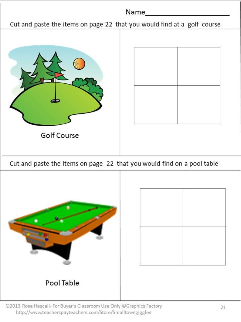 What is Your Favorite Sport Math Literacy Cut Paste Distance Learning ...