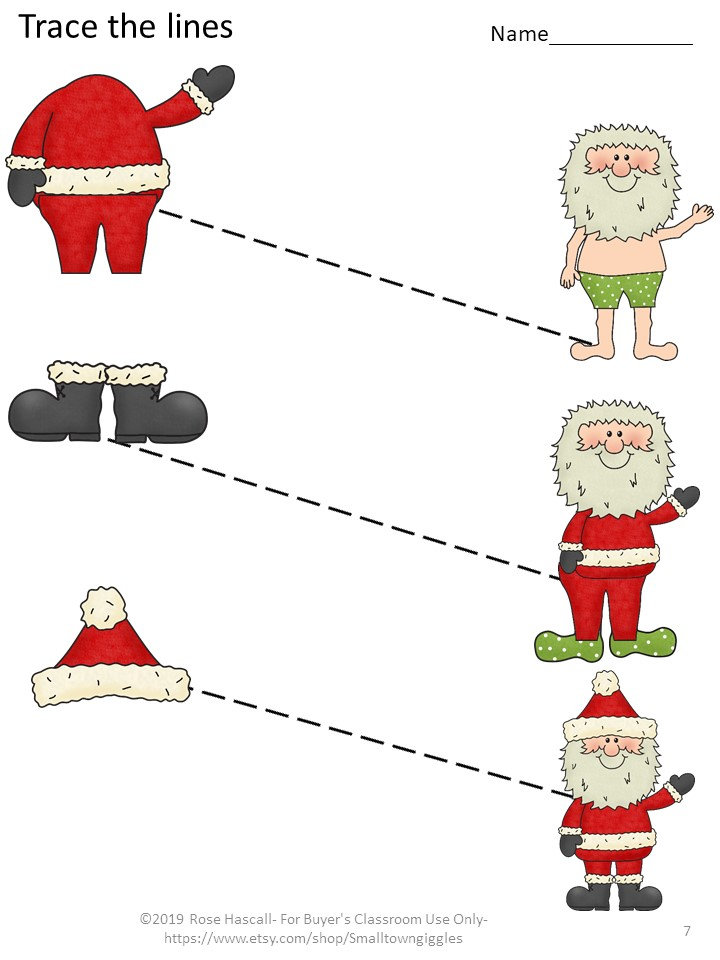 Christmas Printable,tracing Activities,tracing Lines,fine Motor Skills ...