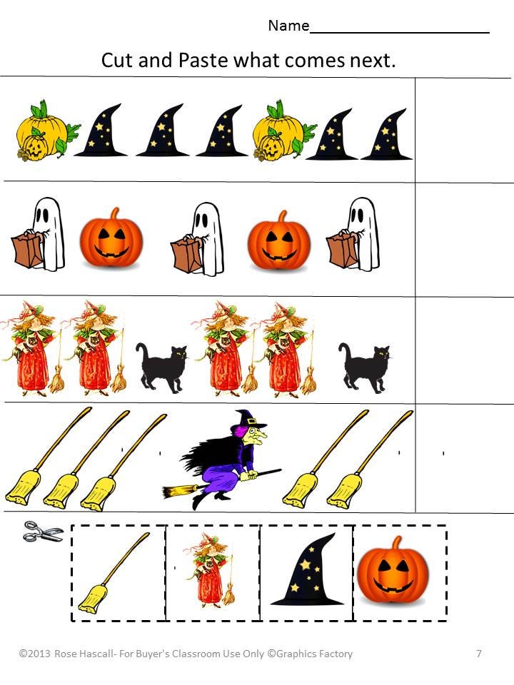 Halloween Fun Worksheet Set-pk K Special Education Autism - Etsy