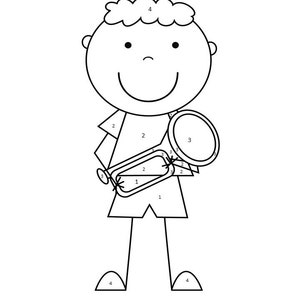 Music Color by Number, Color by Code, Early Childhood, Digital Down ...