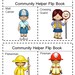 Community Helpers Interactive Cut and Paste Flip Book Special Education ...