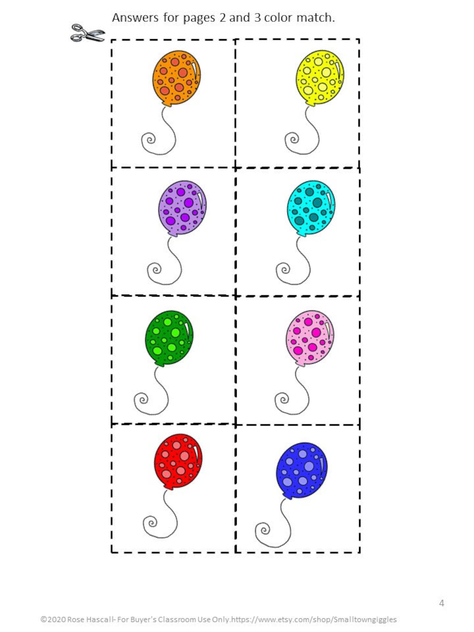 Circus Math Literacy Cut and Paste Activities Fine Motor Digital ...