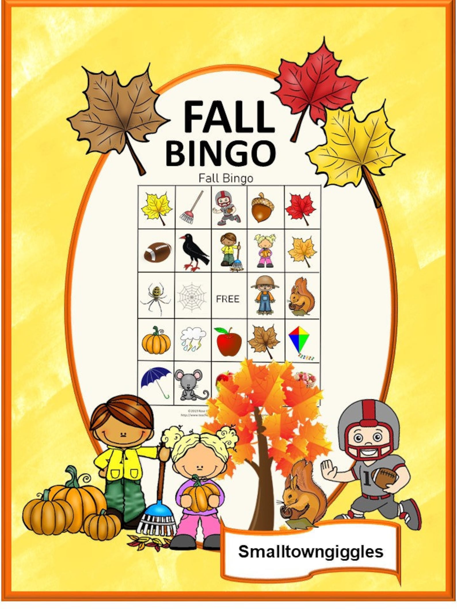 Autumn Fall BINGO Game, Listening Skills + Visual Discrimination ...