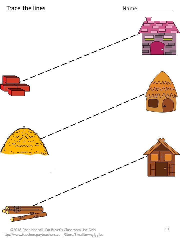 Fine Motor Skills Fairy Tales Tracing Activities P-K,K, Special ...