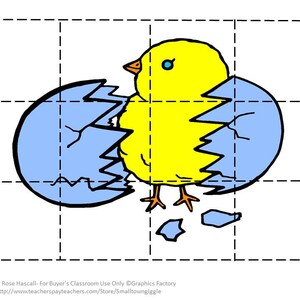Easter Cut and Paste Printable Puzzles for Centers Early Finishers ...