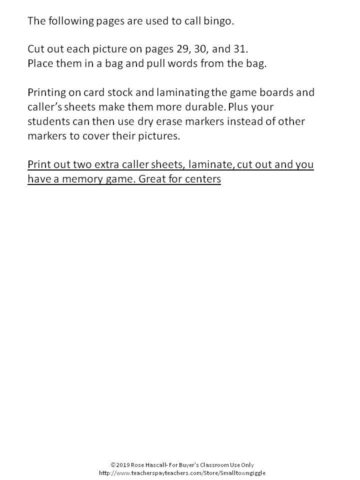 Winter Bingo Games, Fine Motor Skill Activities, P-K,K, Special ...