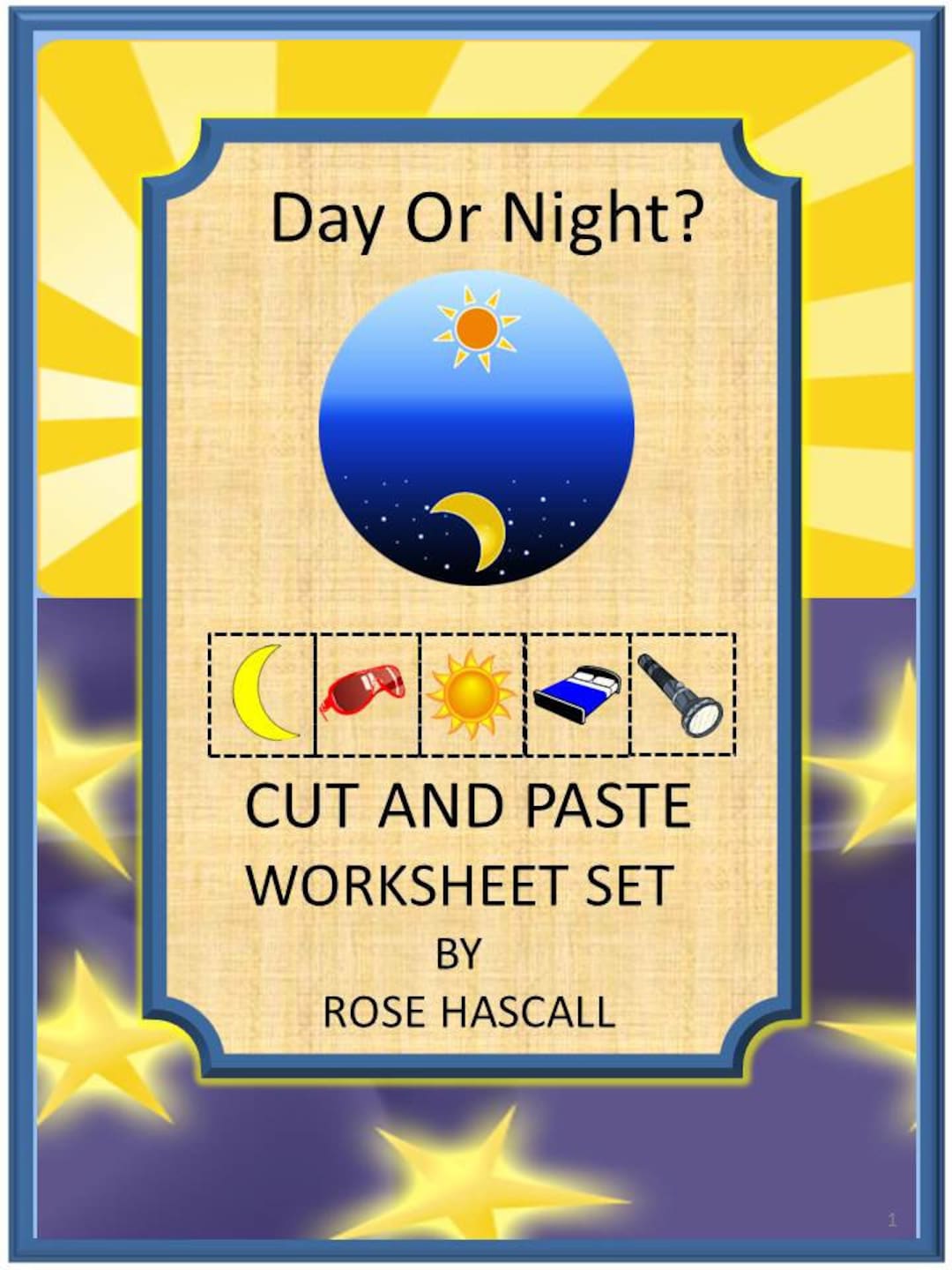 Teaching Materials, Instant Printable, Back to School,day or Night?cut ...