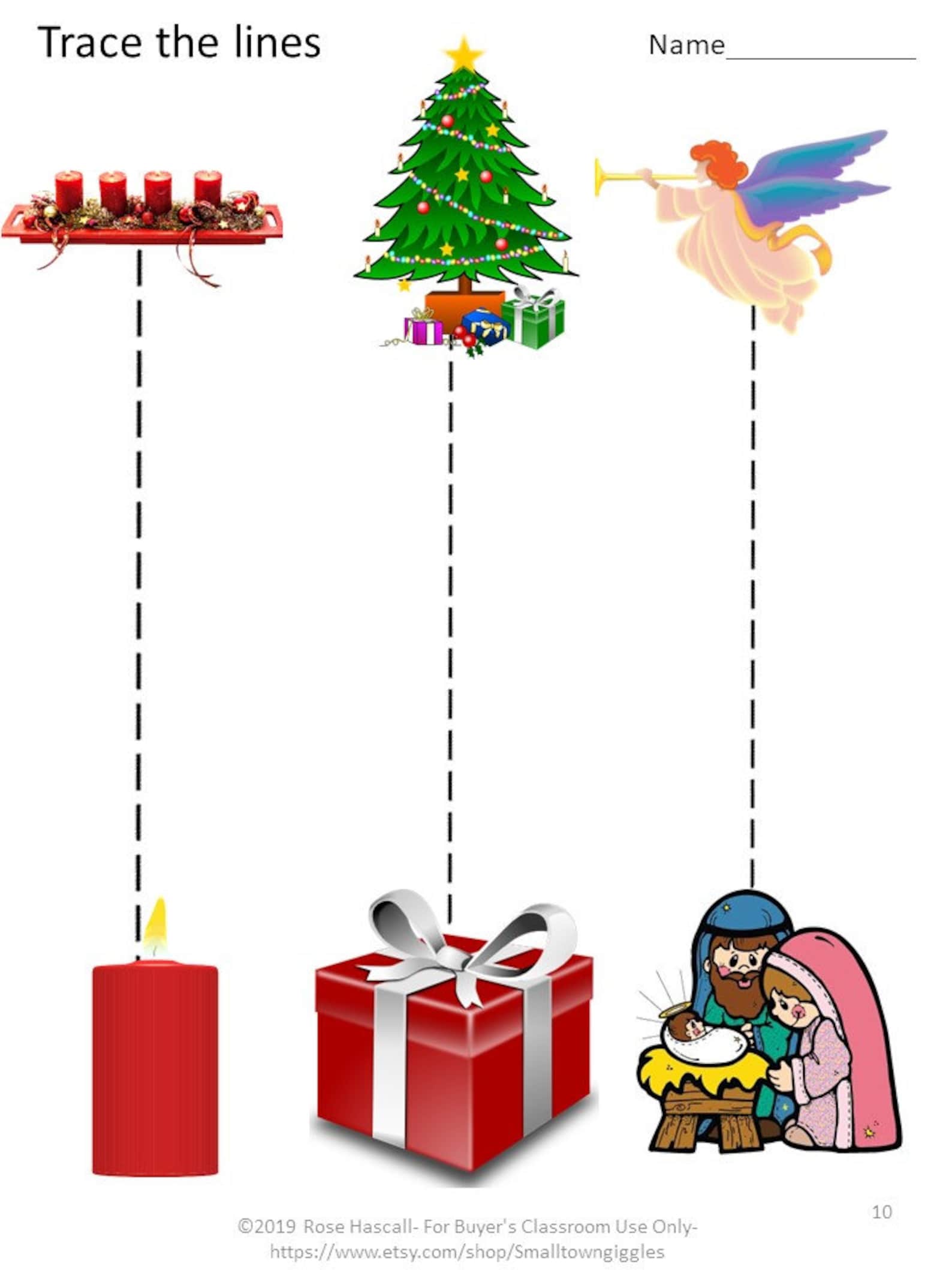 Christmas Printable,tracing Activities,tracing Lines,fine Motor Skills ...