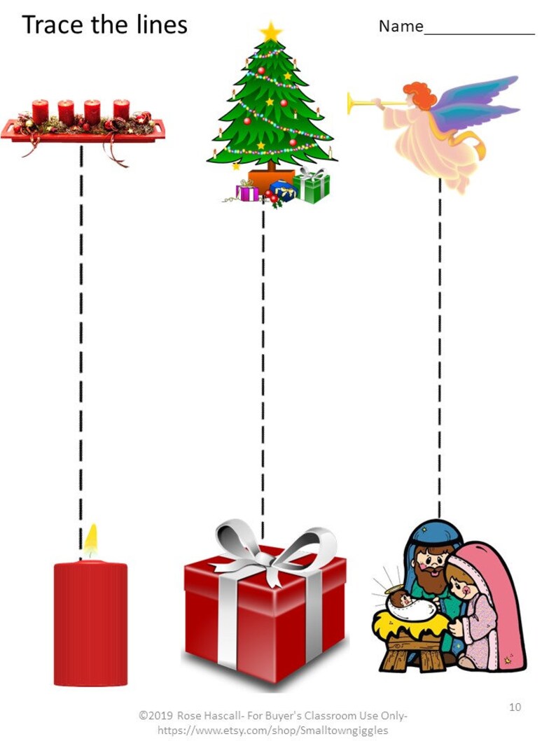 Christmas Printable,tracing Activities,tracing Lines,fine Motor Skills ...