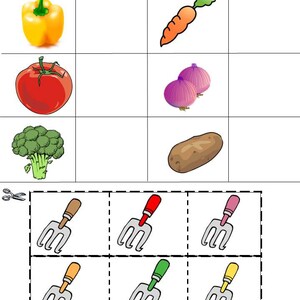 Planting a Vegetable Garden Math Literacy Cut Paste Packet P-K, K ...