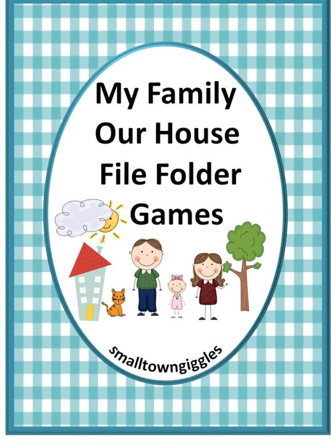 My Family My House File Folder Games Math Literacy Fine Motor Skills ...