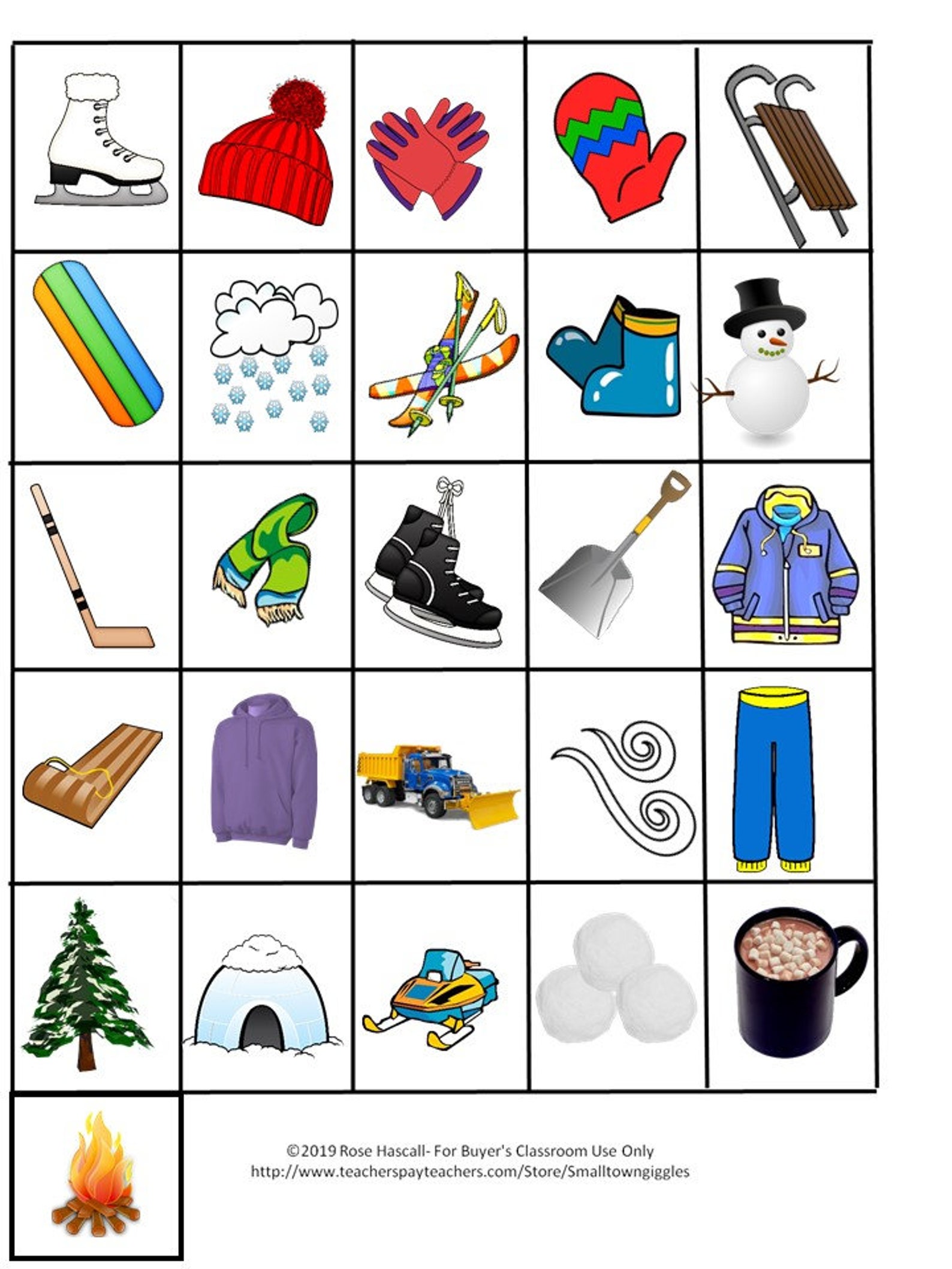 Winter Bingo Games, Fine Motor Skill Activities, P-K,K, Special ...