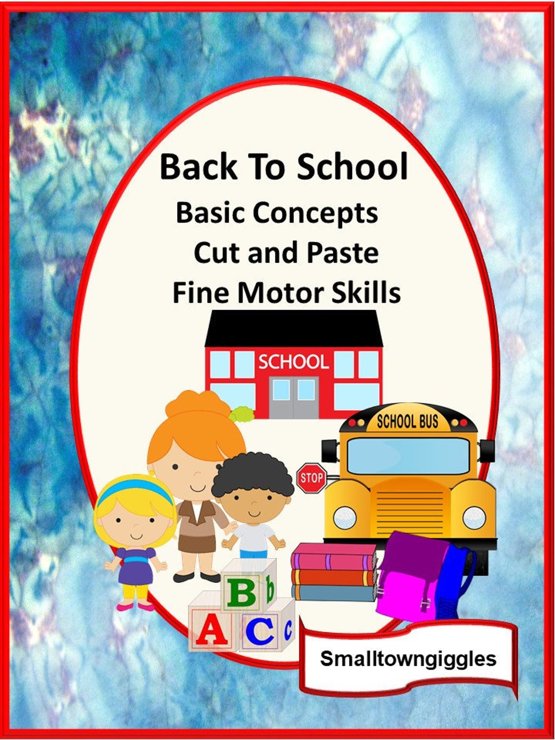 Back to School Basic Concepts Cut and Paste Fine Motor Skills ...