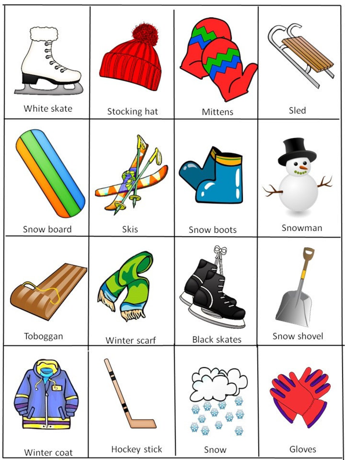 Winter Bingo Games, Fine Motor Skill Activities, P-K,K, Special ...