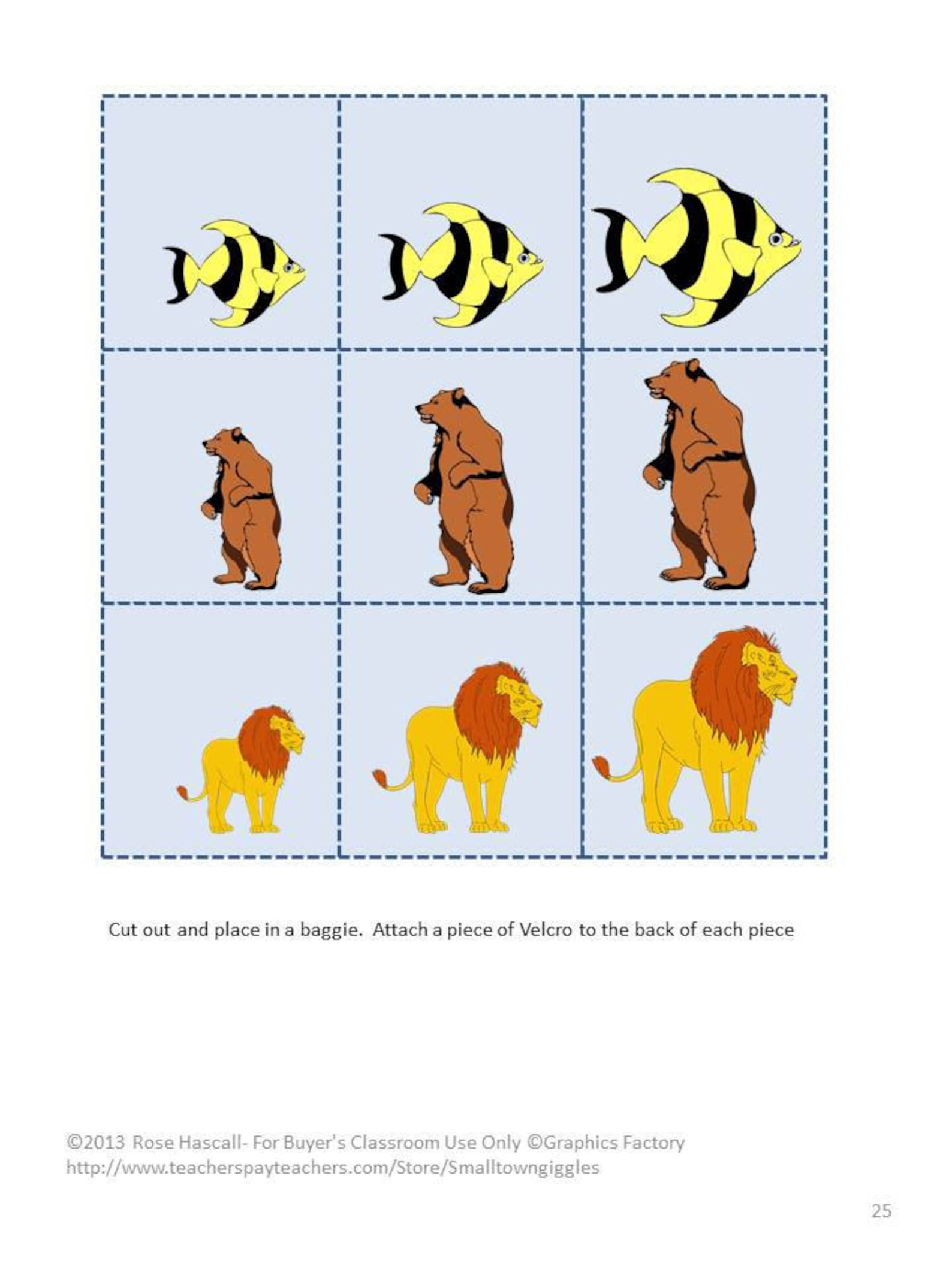 Zoo File Folder Games Fine Motor Skills Color Matching Letter Matching ...