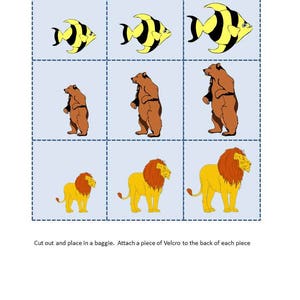 Zoo File Folder Games Fine Motor Skills Color Matching Letter Matching ...