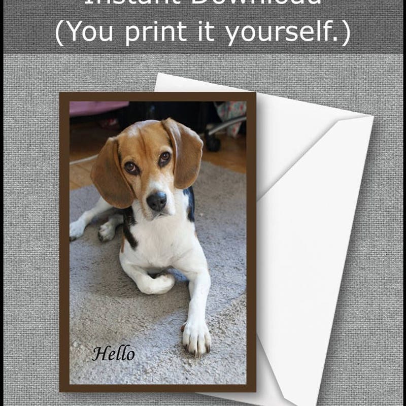 Hello Greeting Card - Etsy