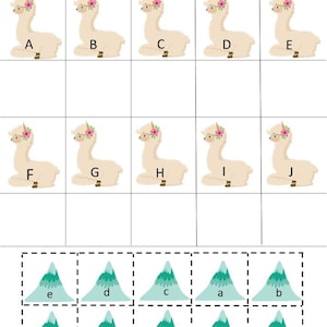 Llamas No Prep Cut and Paste Math Literacy Activities P-K, K, Special ...