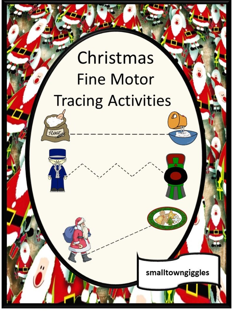 Christmas Fine Motor Tracing Activities Pre-k. K. Special Education ...