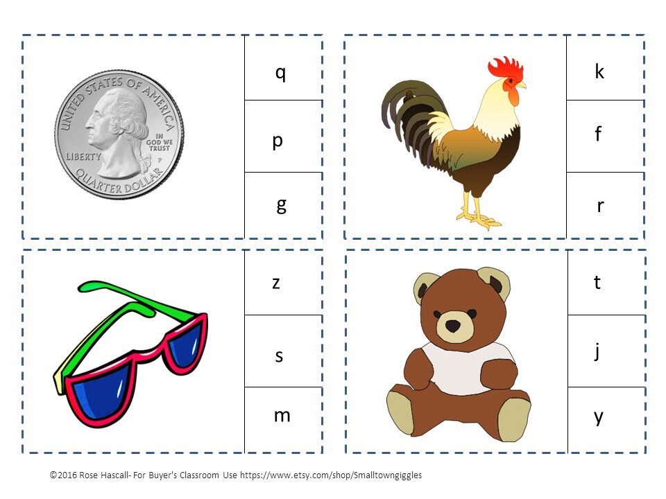 Alphabet Clip Cards, Special Education, ABC Activities, Lower Case ...