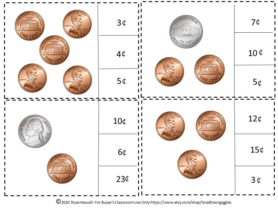 Coins Money Activities Counting Coins Identifying Coins Special ...