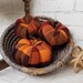 Flannel Pumpkins Fall Pumpkins Fall Decor Limited Quantity - Etsy