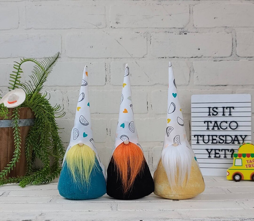 Taco Gnome, Cinco De Mayo Decor, Taco Tuesday Tomte - Etsy