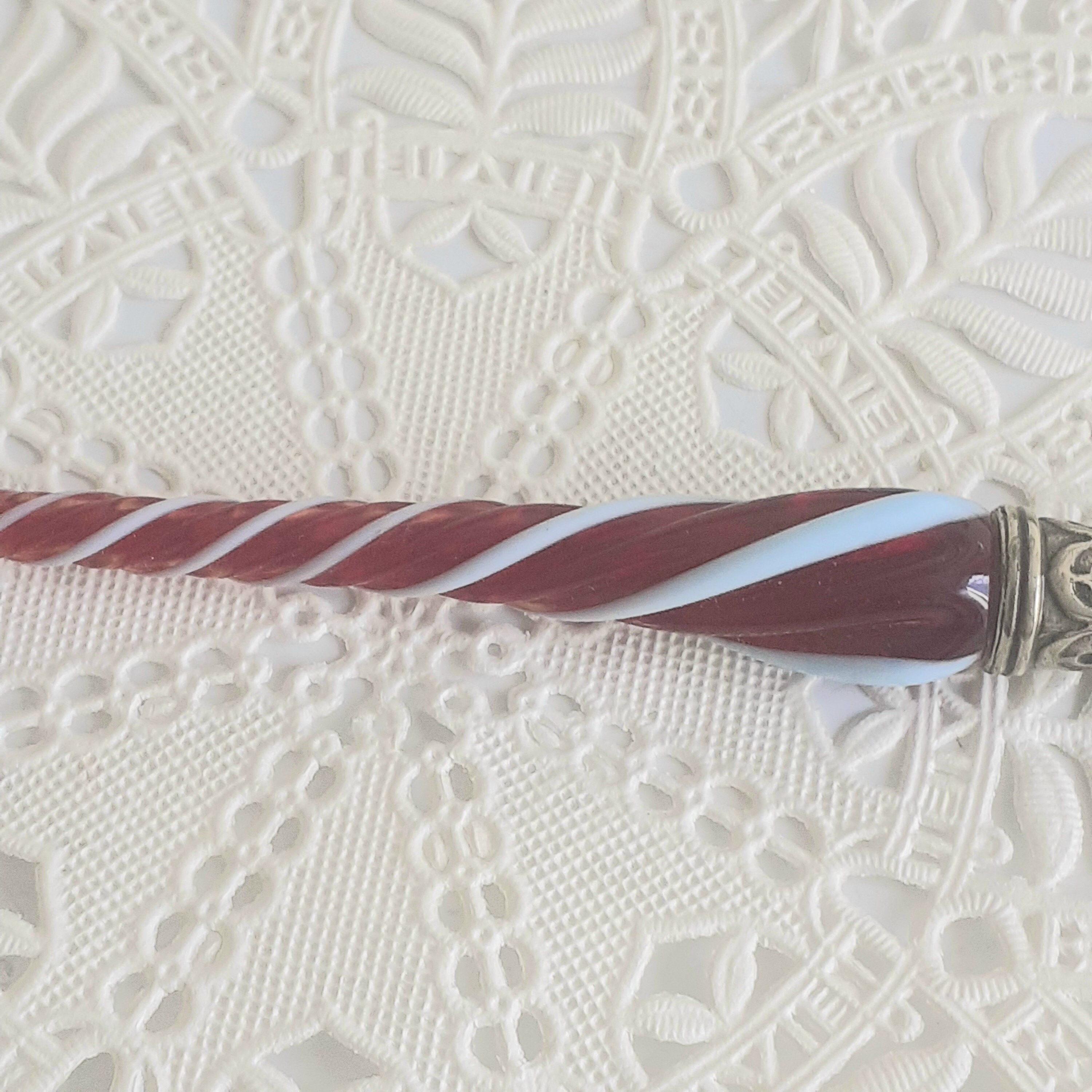 Vintage Murano Glass Pen, 1970s, Hand Blown Glass, Calligraphy Nibs ...
