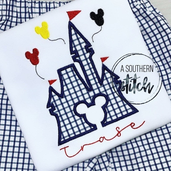 Castle Applique - Etsy